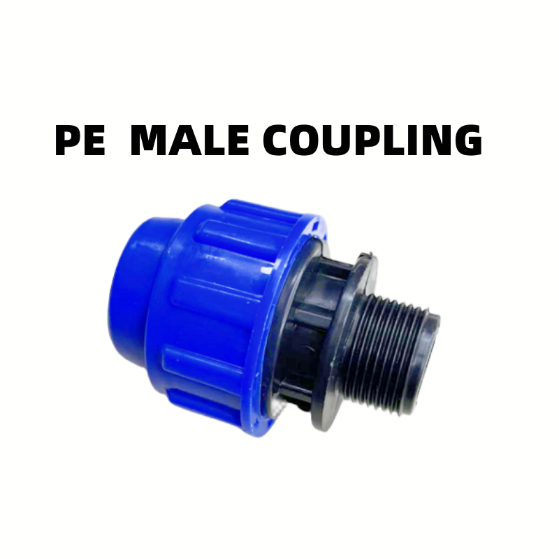 PE Compression Fittings 1/2" 3/4" 1" MALE COUPLING hdpe pvc pipe socket MALE ADAPTOR | Shopee ...