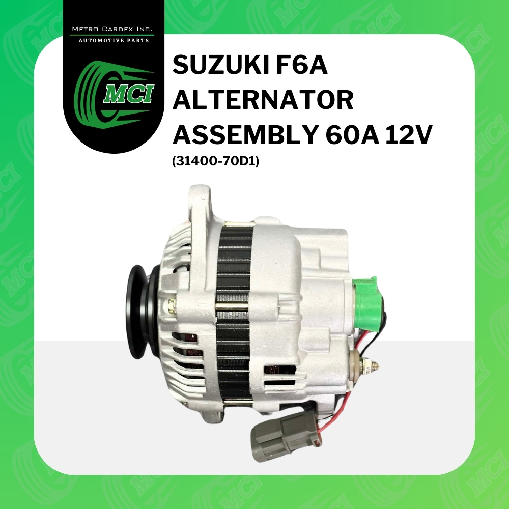 ALTERNATOR ASSEMBLY ASSY Suzuki F6A 60A Amp 12V Volts Single Pulley w/o ...