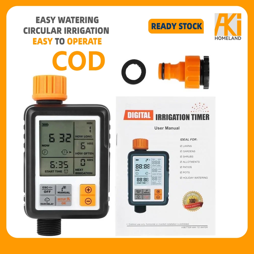 Automatic plant watering digital water timer with self watering misting ...