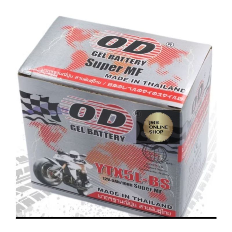 OD BATTERY YTX5L- BS NMAX V2 AEROX V2 SUZUKI RAIDER HONDA CLICK 125 ...