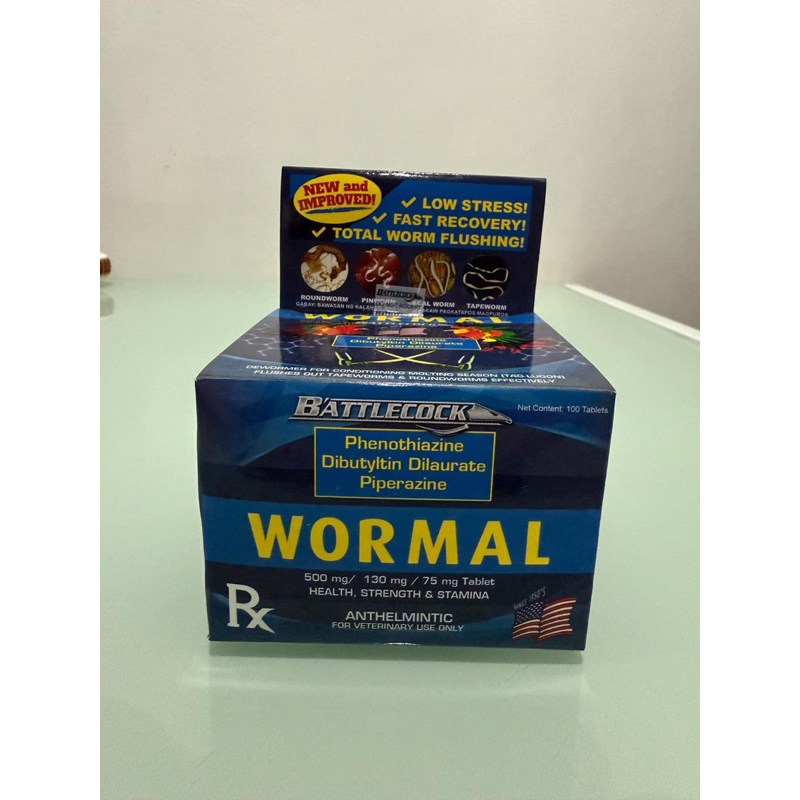 Wormal battlecock 100 pcs/box for poultry | Shopee Philippines