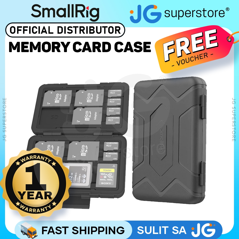 SmallRig 15-Slot Memory Card Case for SD, TF MicroSD, CFexpress Type A ...