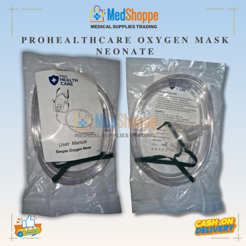 PROHEALTHCARE Oxygen Mask (Adult, Pedia & Neonate) | Shopee Philippines