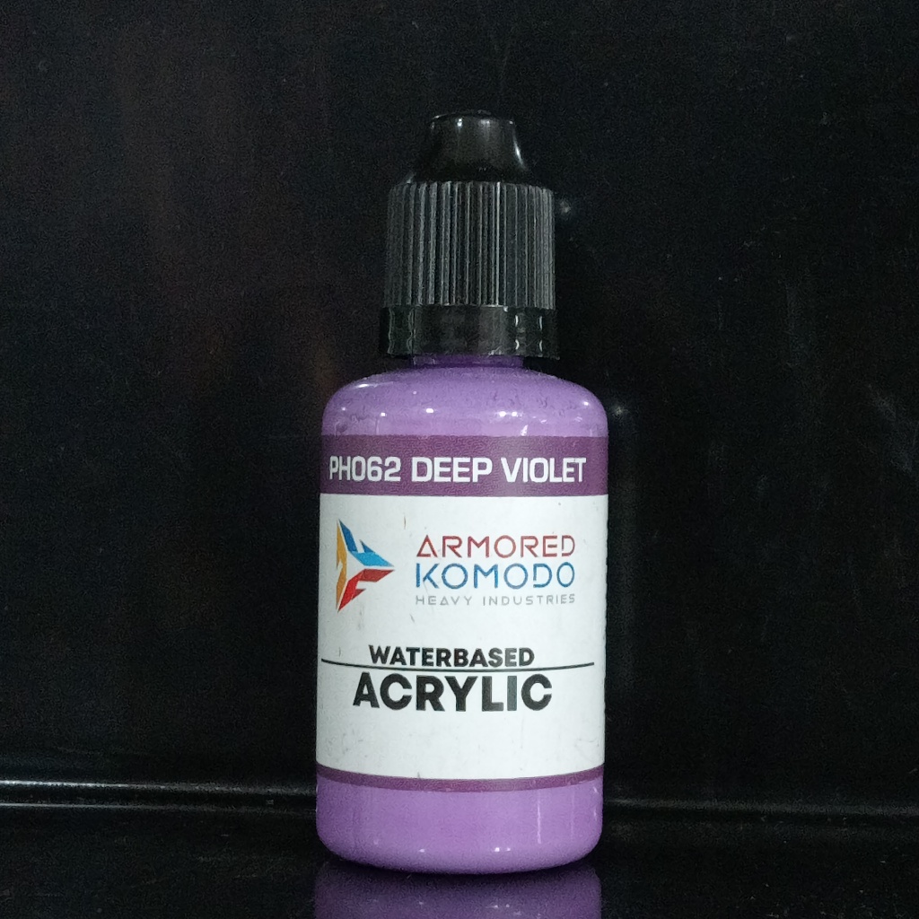 Armored Komodo Heavy Industries PH062 Deep Violet 30 ml Waterbased Acrylics Paint Basic Solid ...