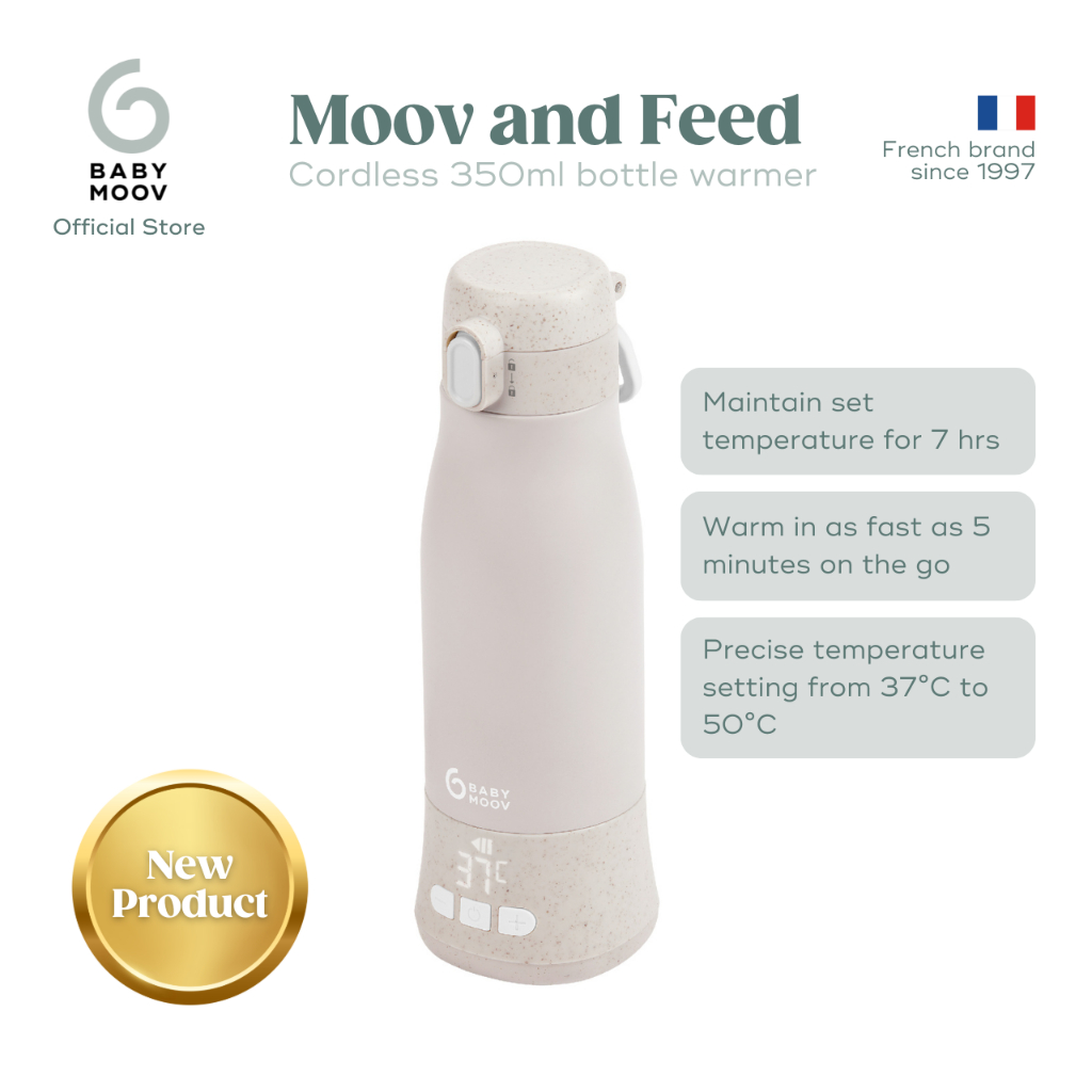 Babymoov Moov and Feed Portable Bottle Warmer Rechargeable Good for ...
