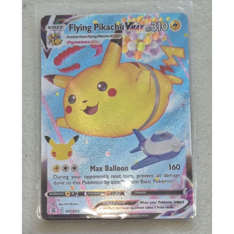 Flying Pikachu Vmax 007/025 Celebrations | Shopee Philippines