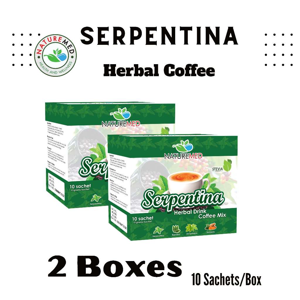 2 Boxes Serpentina Coffee ( 21grams | 10 sachet per box | Anti-Diabetes ...