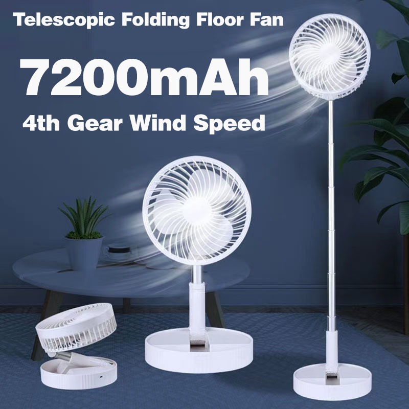 Desk Fan Rechargeable Stand Fan Clip Electric Fan Multifunctional ...