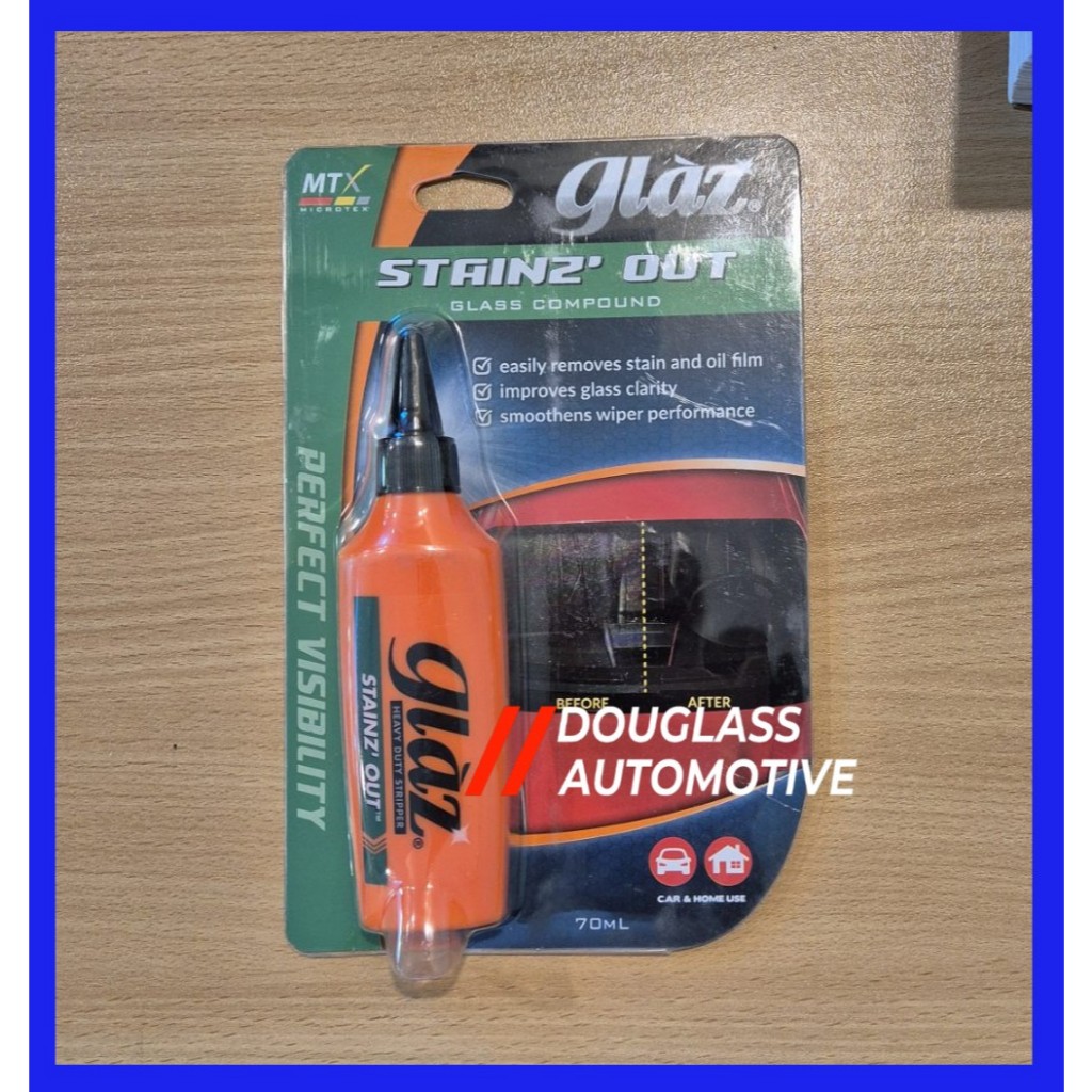 Microtex Glaz Stainz' Out 70ml (Glass and Headlamp) (Heavy Duty Stain ...