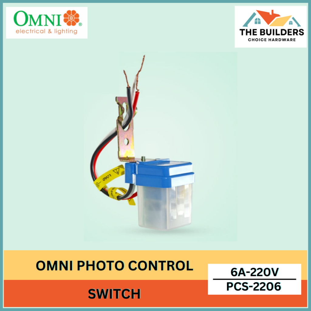 OMNI PHOTO CONTROL SWITCH 6A 220V PCS-2206 | Shopee Philippines