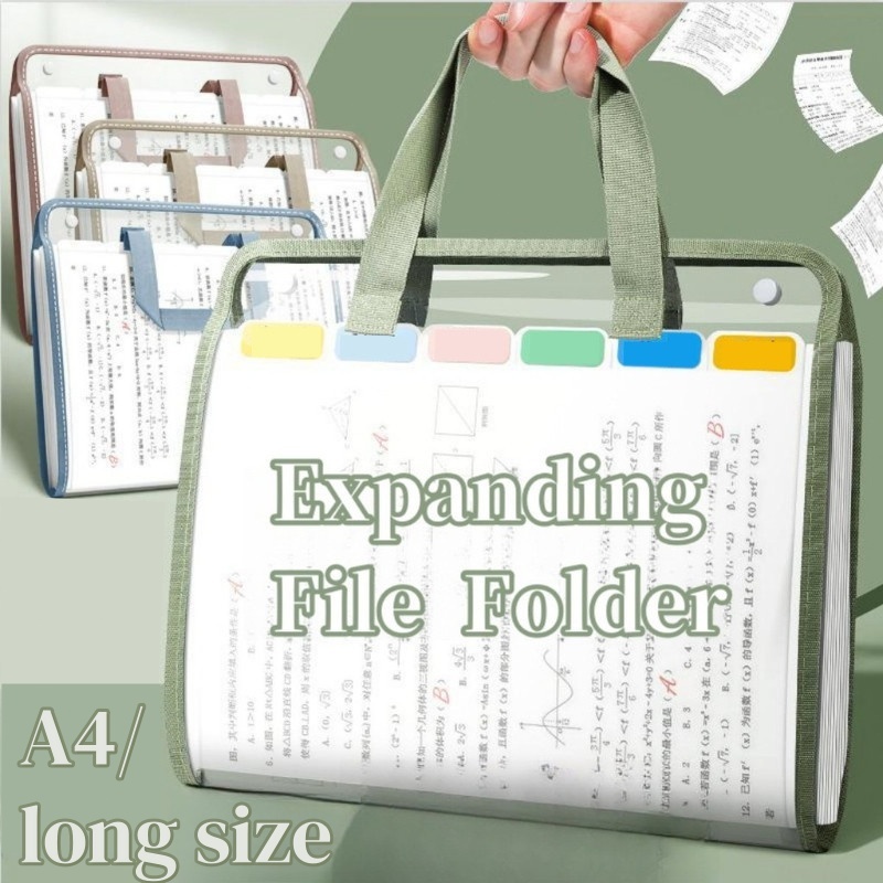 Long/A4 Expanding File Folder 13 Layers Organizer For Documents Folder ...