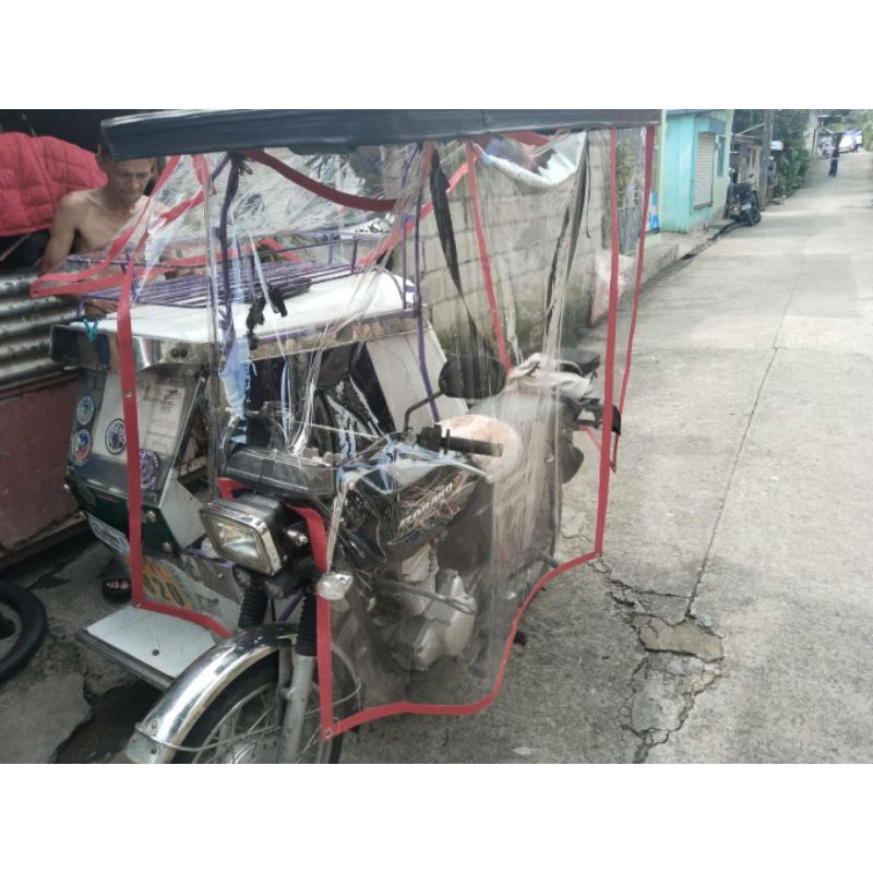 TRAPAL FOR TRICYCLE Harap Likod at Gilid Panangga sa ulan ORDER NOW ...