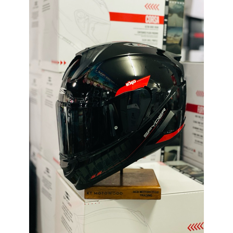 Spyder EXO PD S0 V2- Full Face Dual Visor Motorcycle Helmet (FREE Clear ...