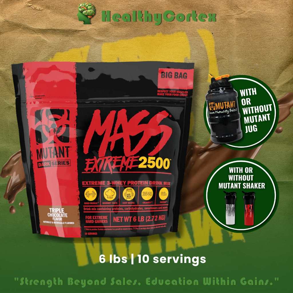 Mutant Mass Extreme 2500 Protein Powder 6 lbs | Shopee Philippines
