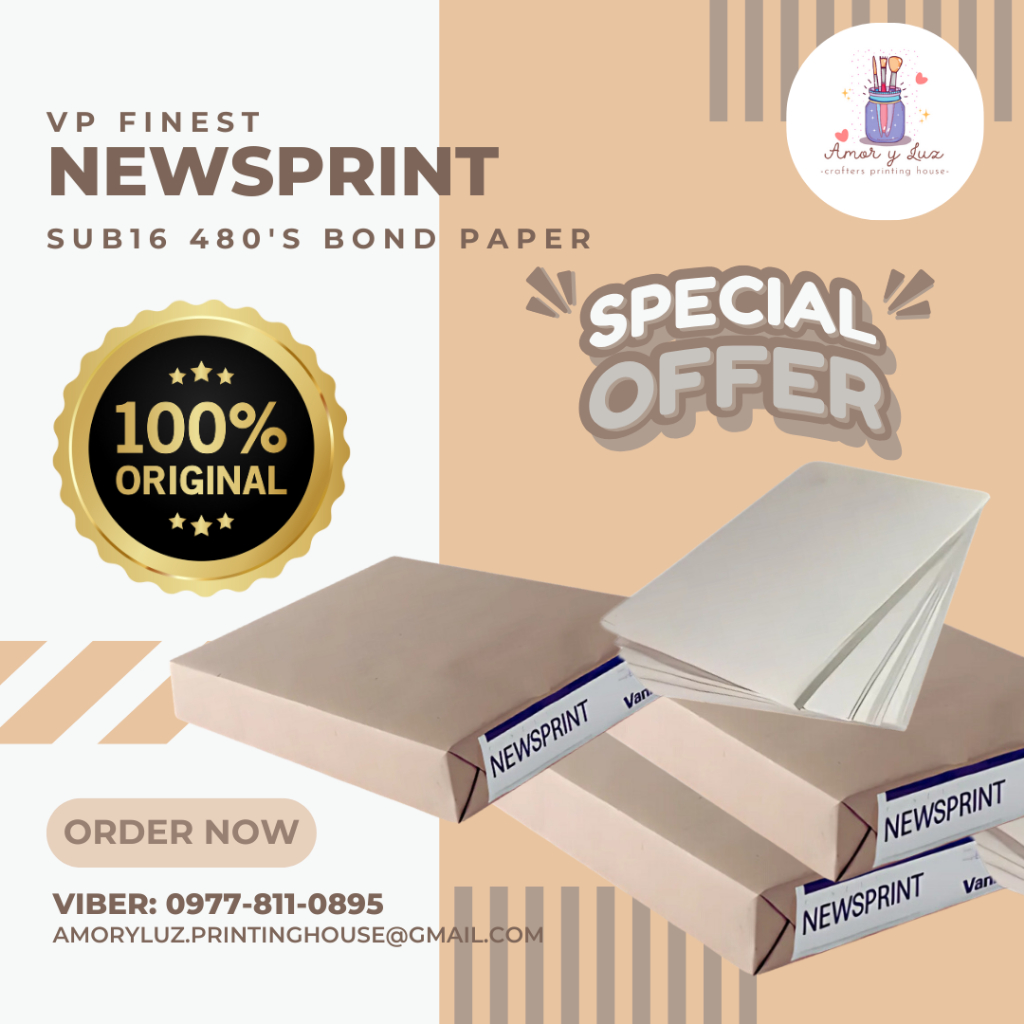 VP Finest Newsprint 49 GSM - A4/Long/Short - 480 sheets per Ream ...