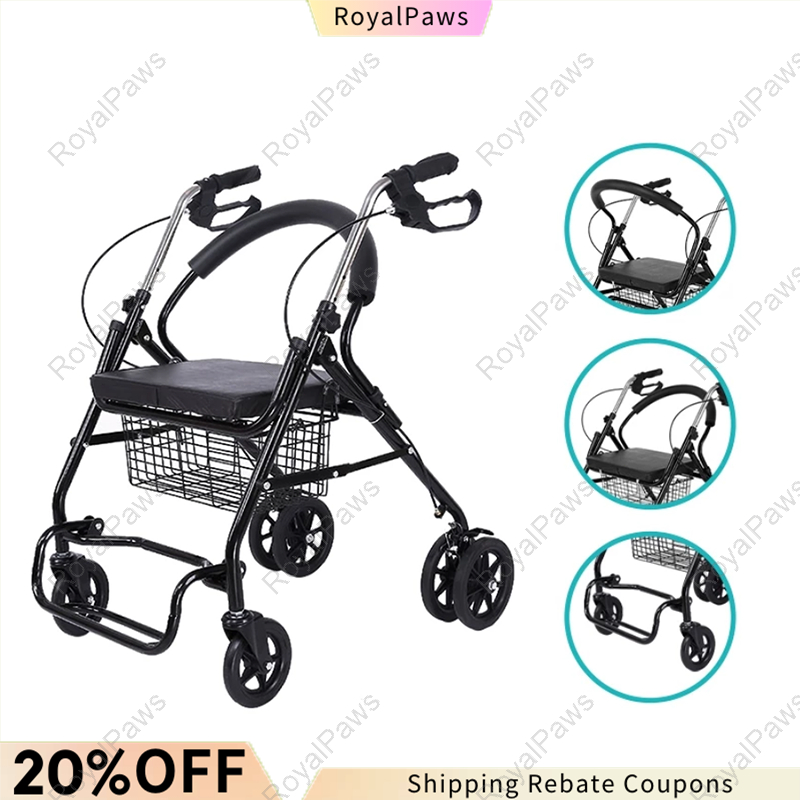 RoyalPaws Wheelchair For Adult With Toilet Portable Foldable Foot Rest ...