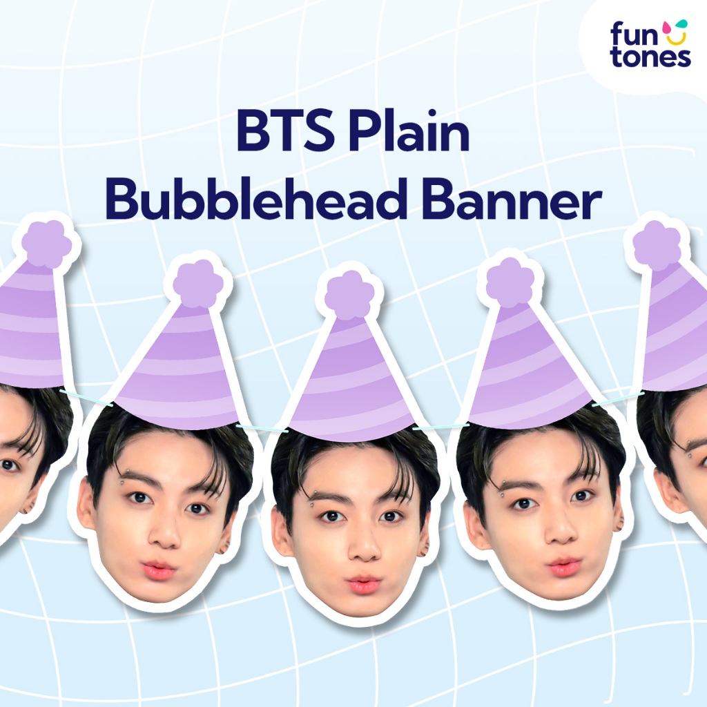 BTS Bubblehead Bunting Birthday Celebration Banner / Jungkook V ...