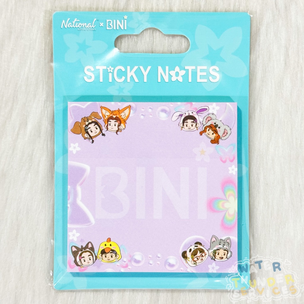BINI x National Bookstore NBS Limited Edition Collection Sticky Notes ...