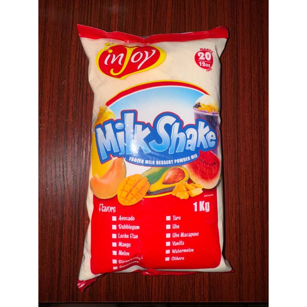 Injoy Milk Shake Frozen Milk Dessert Powder Milk 1kg makes 20 12oz ...