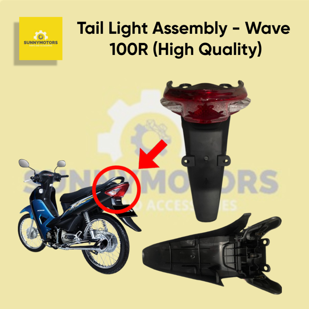 Tail Light Assembly - Wave 100R (High Quality) | Shopee Philippines