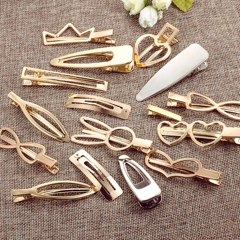SJW RANDOM 10pcs/SET DIY Duck Clip Hollow Out Hair Accessories Jewelry ...