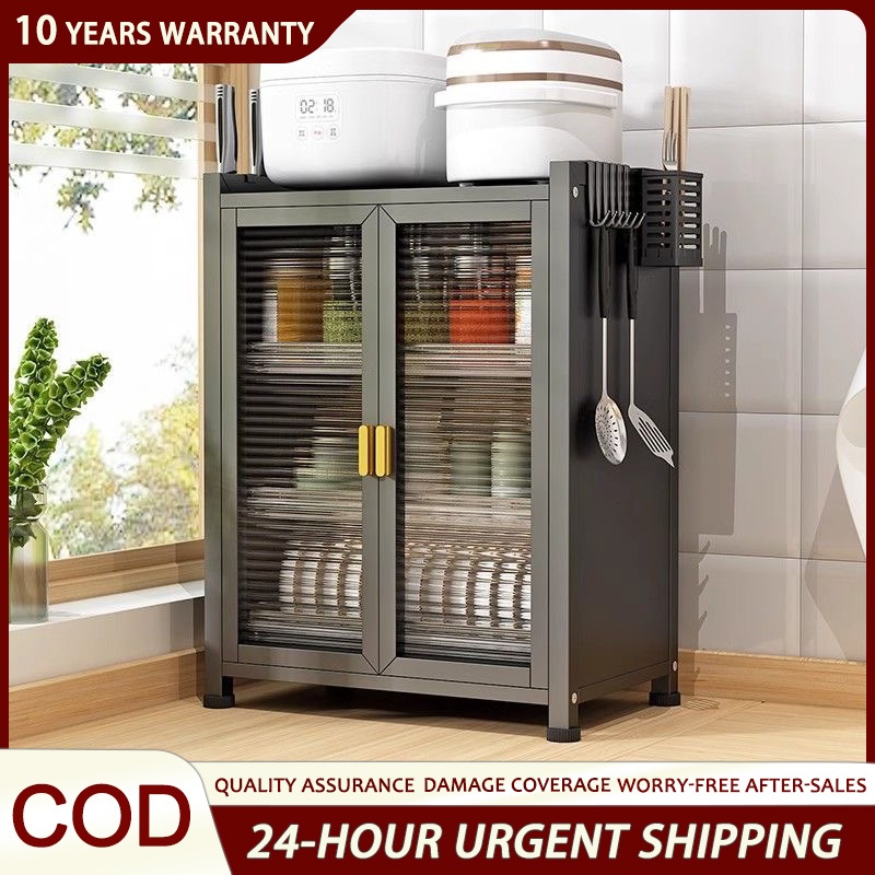 Kitchen dish rack Dust-proof cupboards tableware storage cabinets ...