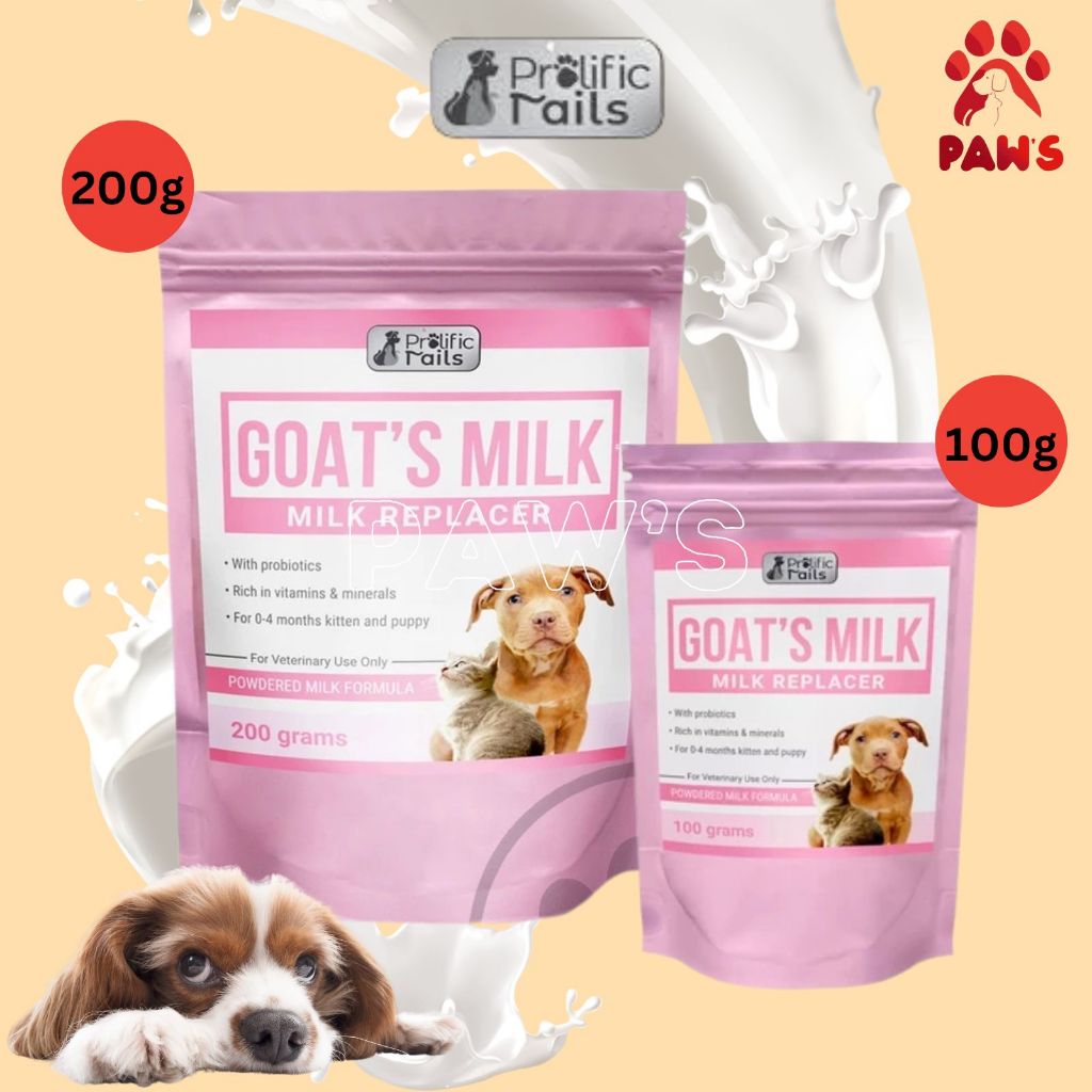 100g 200g Prolific Tails Milk Powder Goat Milk for Dog Puppy Cat Rabbit ...