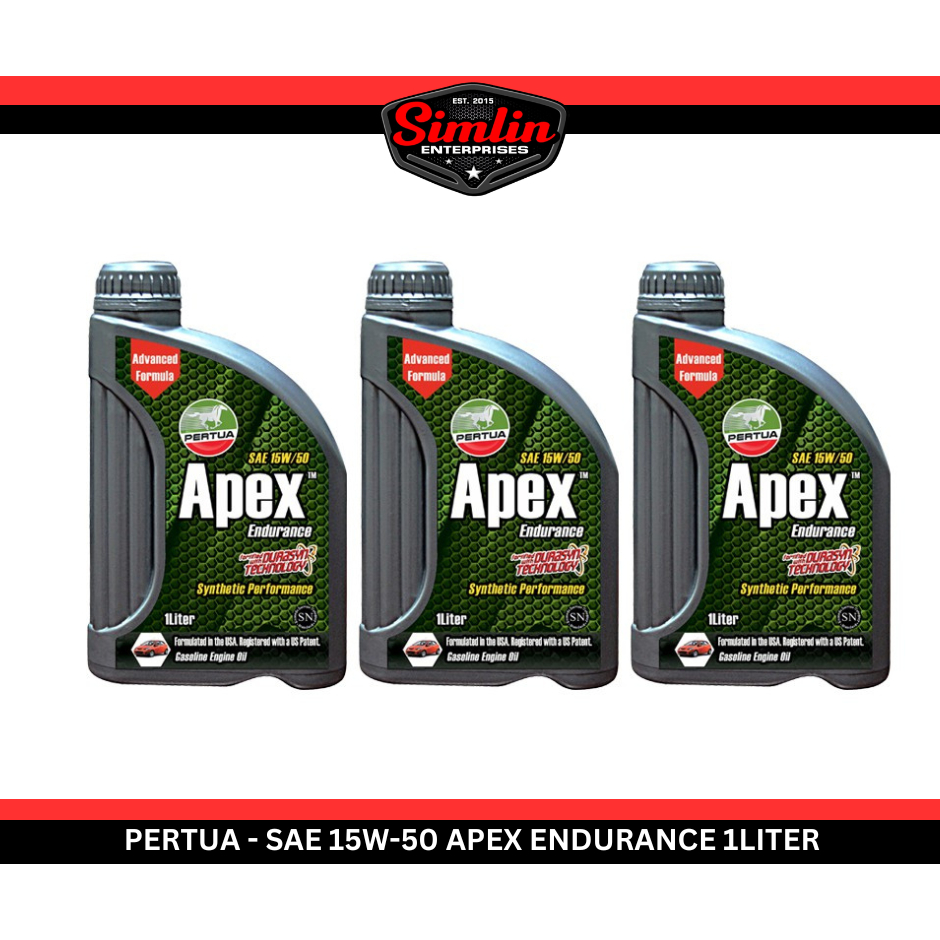 Pertua Apex Synthetic Performance Gasoline Engine Oil Sae 15w/50 1L ...