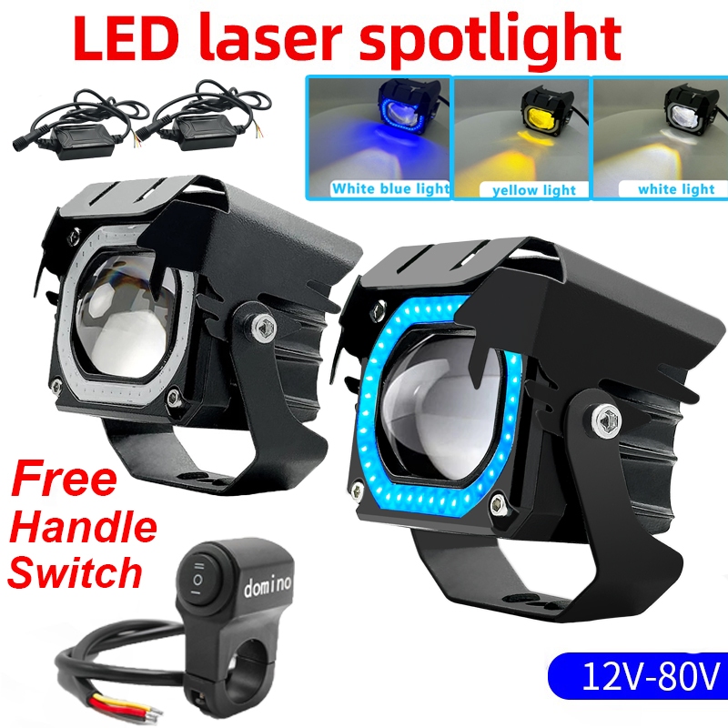 2PCS Mini driving light v7 Pro LED Work Light Square Mini Waterproof ...