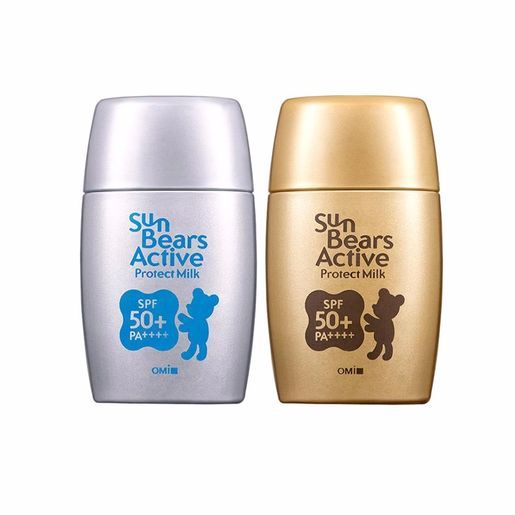 OMI Menturm Sun Bears Active Milk Sunscreen SPF50+ PA++++ 30g Gold ...