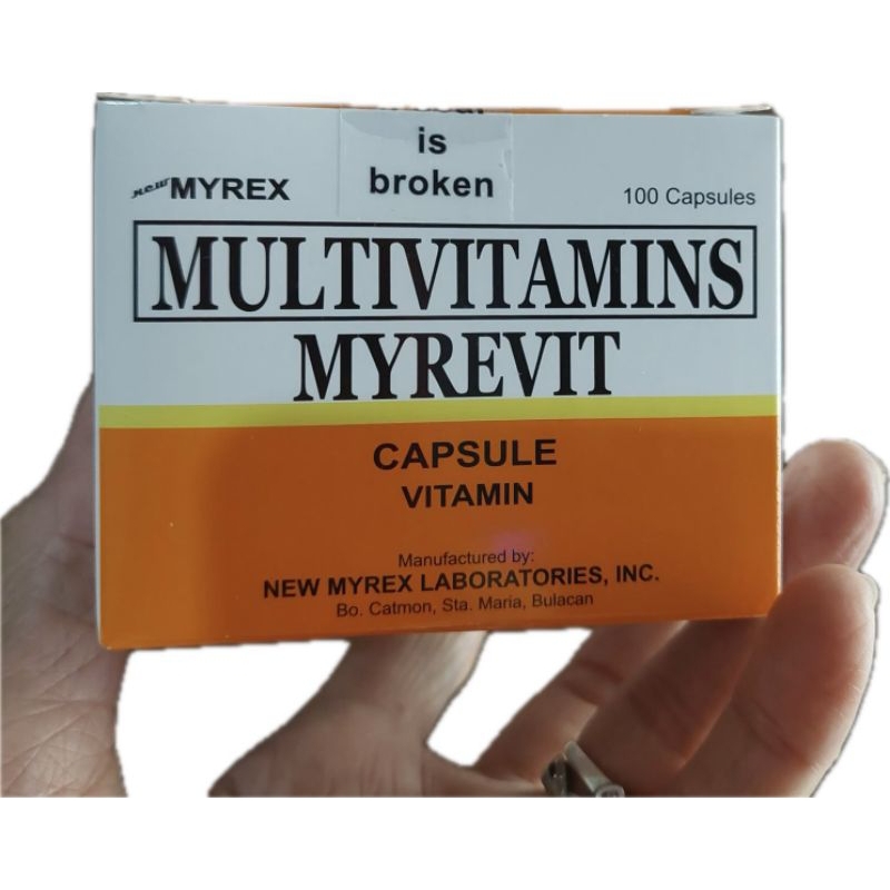 Myrevit MULTIVITAMINS Capsule | Shopee Philippines