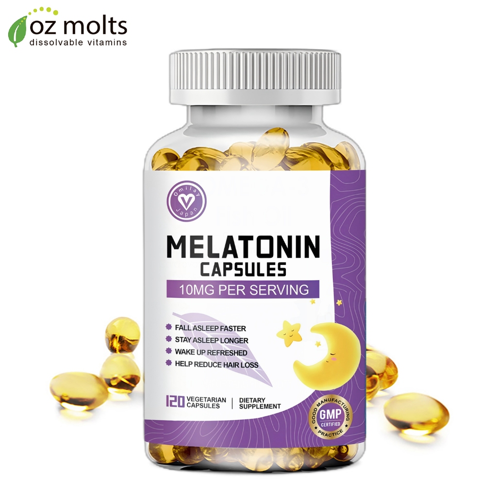 Ozmolts Melatonin Capsule Support Sleep Faster Melatonin Supplement ...
