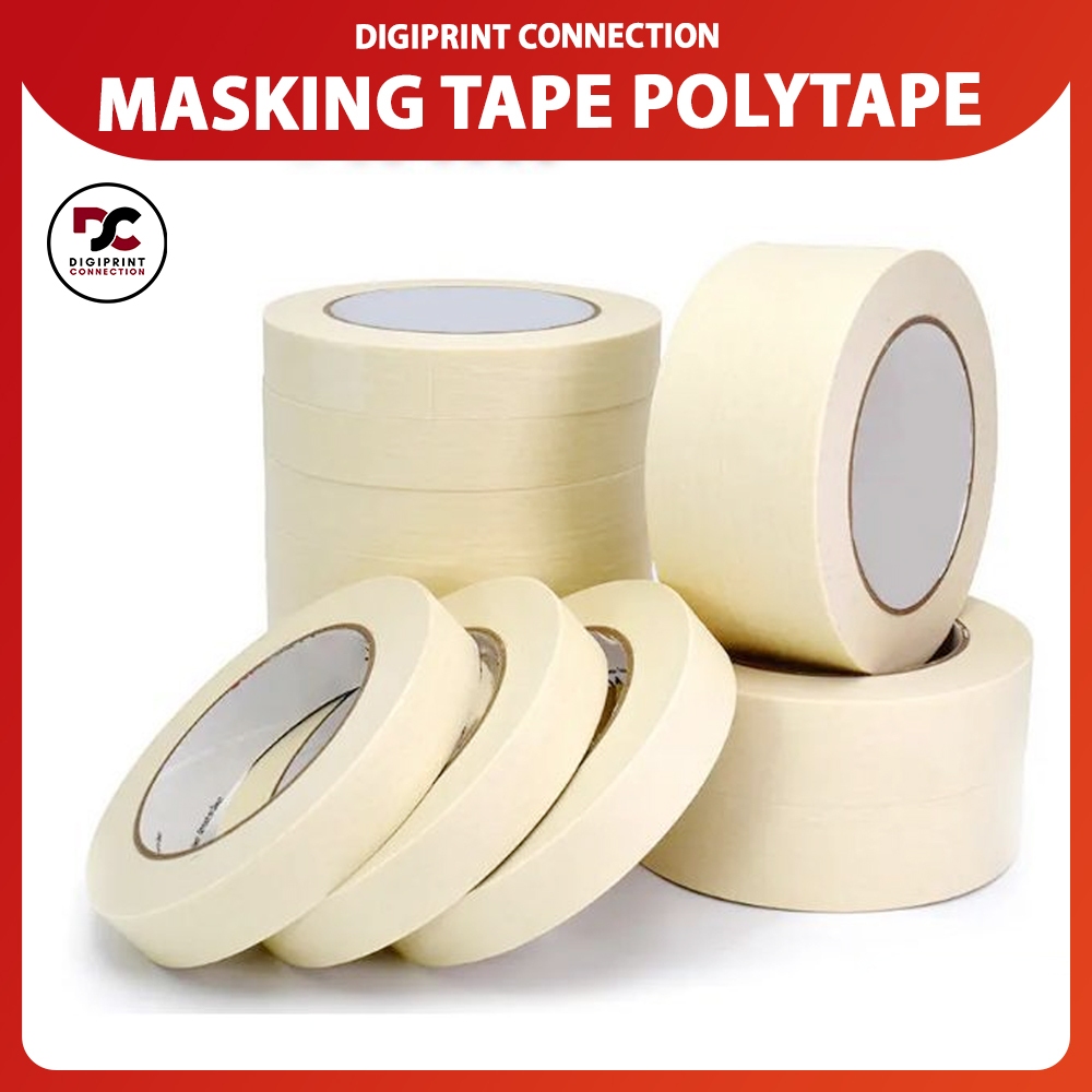 20meters Masking Tape 1/2inch 3/4inch 1inch and 2inch Polytape Artist ...