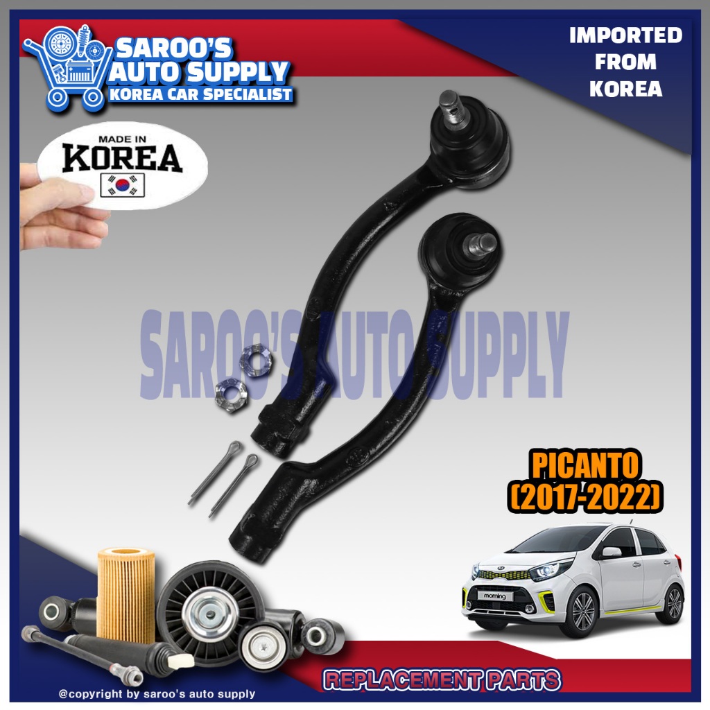 Tie Rod End Set / Ball And Socket For Kia Picanto (17-22) , Made in ...