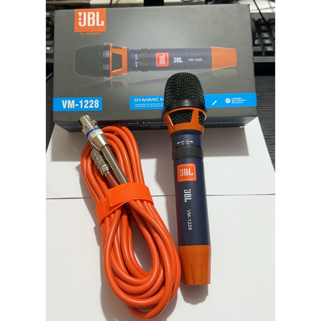 NEW JBL Dynamic Microphone VM-1228 Hi-Fidelity Uni-Directional,Heavy Duty Wired Microphone ...