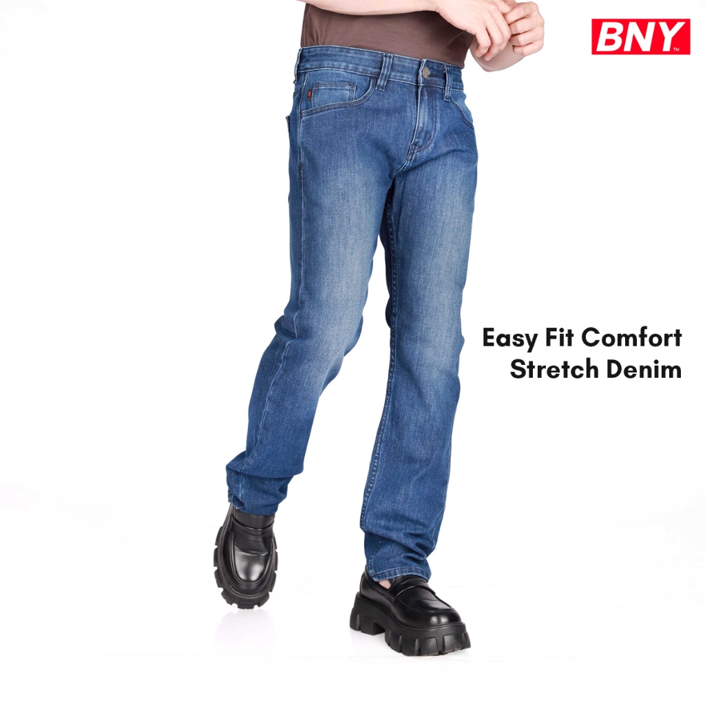 BNY Men's Easy Fit Comfort Stretch Denim(676) | Shopee Philippines