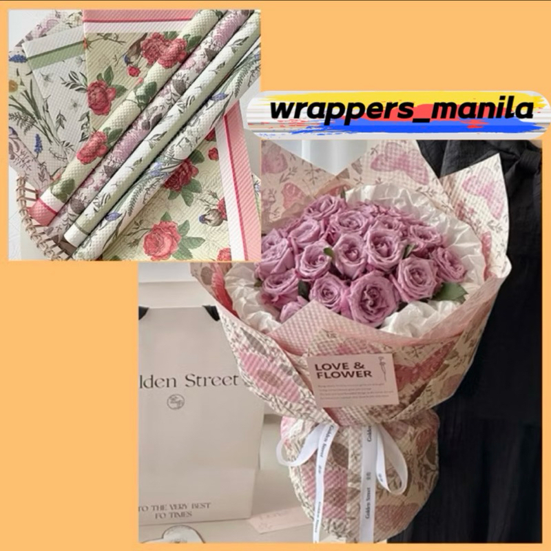 10pcs Stereoscopic Floral Wrappers Bouquet Wrapping Paper (waterproof ...