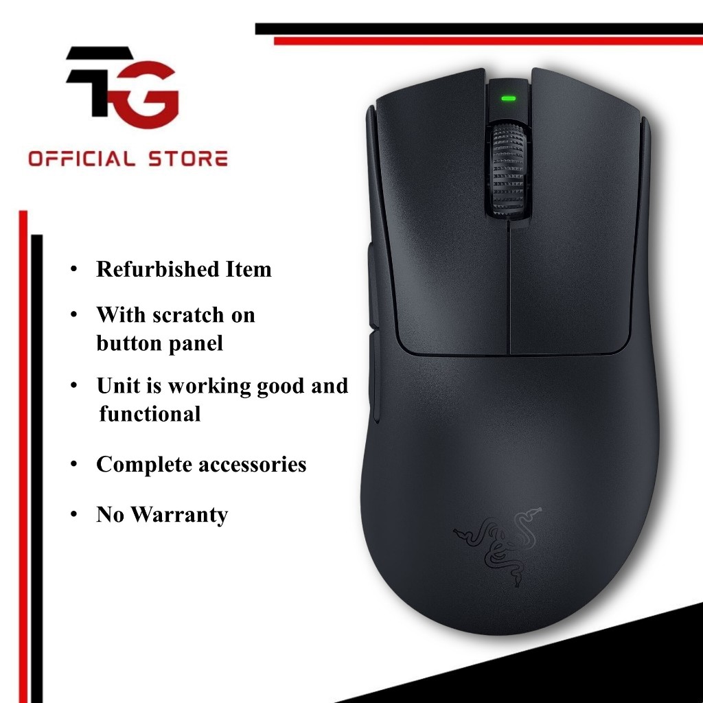 REFURBISHED Razer DeathAdder V3 Pro - Ergonomic Wireless Gaming Mouse - AP Packaging | Shopee ...