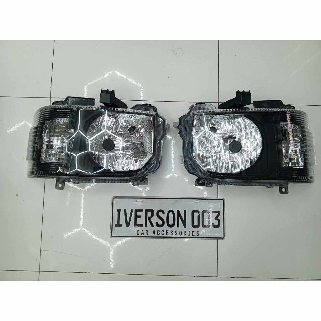 Smoked Clear Lens Head Light Head Lamp Assembly for Toyota Hiace ...