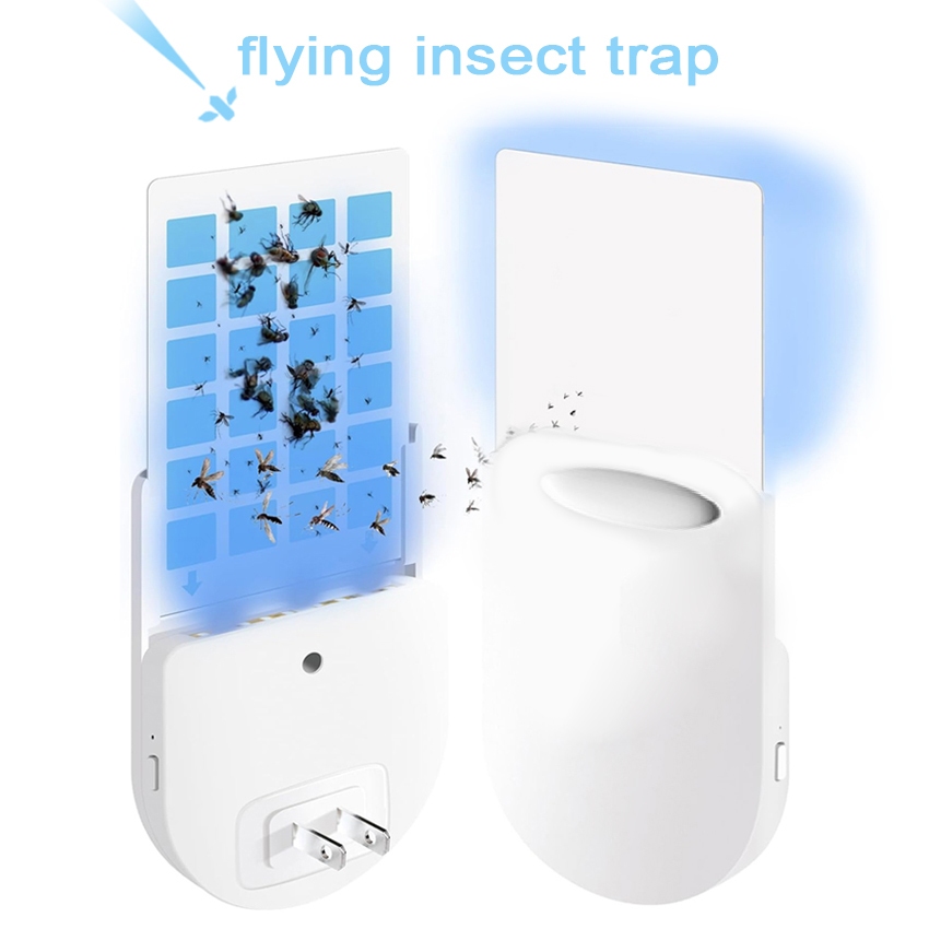 Electronic Flying Insect Trap UVA Light Glue Trap Fly Mosquito Killer ...