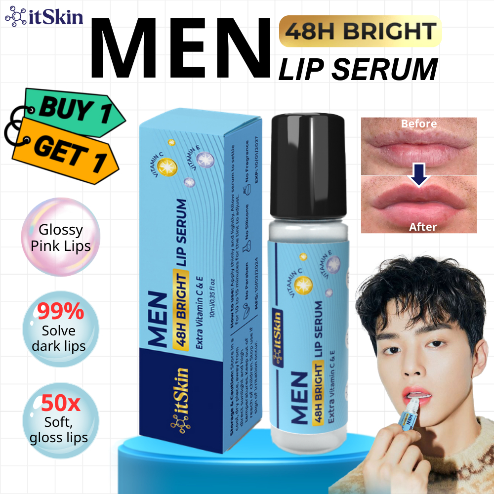 ITSKIN Lip Serum For Men Extra Vitamin C, Vitamin E Moisturizes, Soft ...