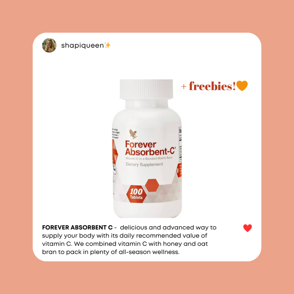 Forever Living - Forever Absorbent C 100 chewable tablets (1 BOTTLE ...