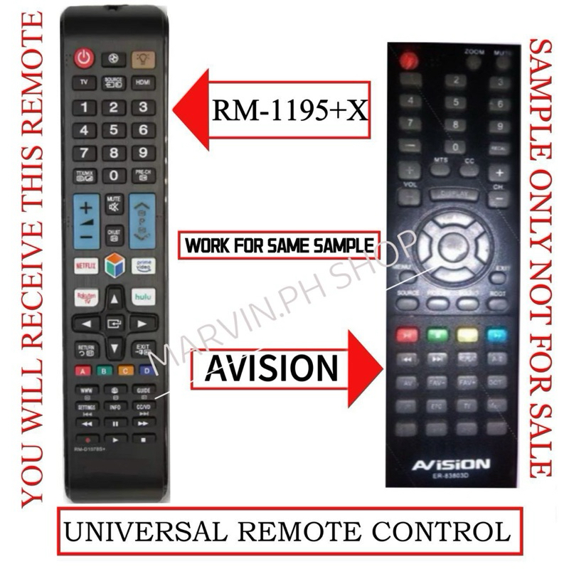 Ready to use 100% Work Universal remote control for AVISION led smart ...