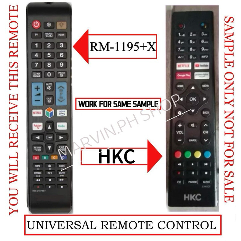 Ready to use Universal remote control for HKC smart tv remote na gagana ...