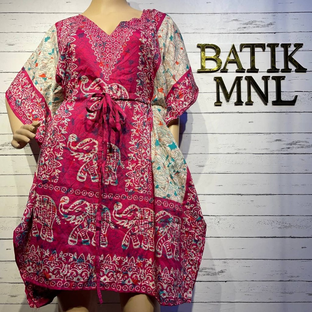 BATIKmnl MINI / SHORT KAFTAN DASTER DRESS (f) Summer Beach Casual ...