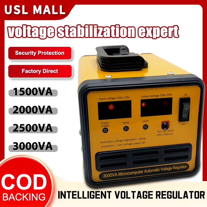Automatic Voltage Regulator 3000W AVR Power Supply Heavy Duty 220V AC ...