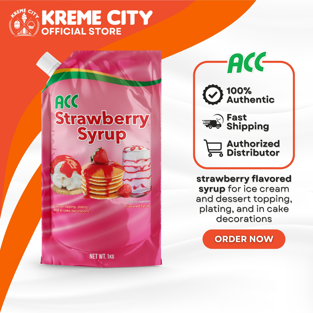Achievers ACC Strawberry Syrup 1kg | Shopee Philippines