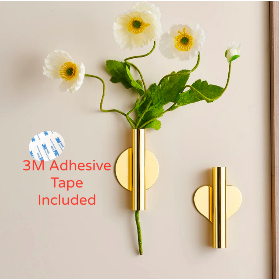Metal Flower Vases for Home Wall Decor - Columbarium - With 3M Double ...