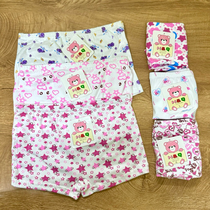 Cotton Panty Short for Kids Girls Boxer Panties Boyleg For Girls 3-9Y ...