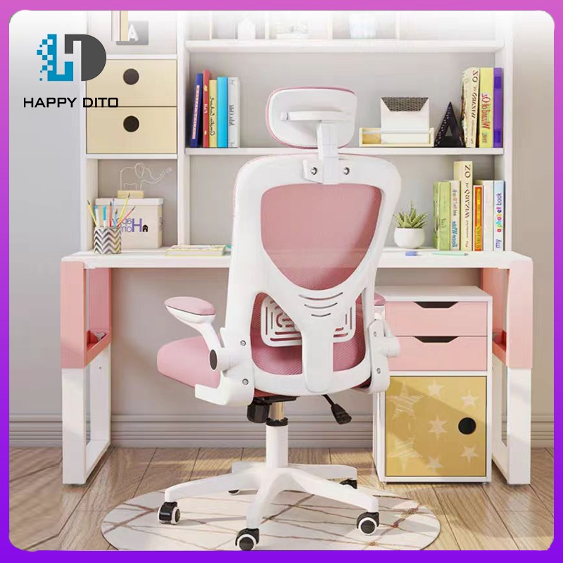 Office Chair Gaming Chair Korean Style Ergonomics Chair Mesh Computer ...